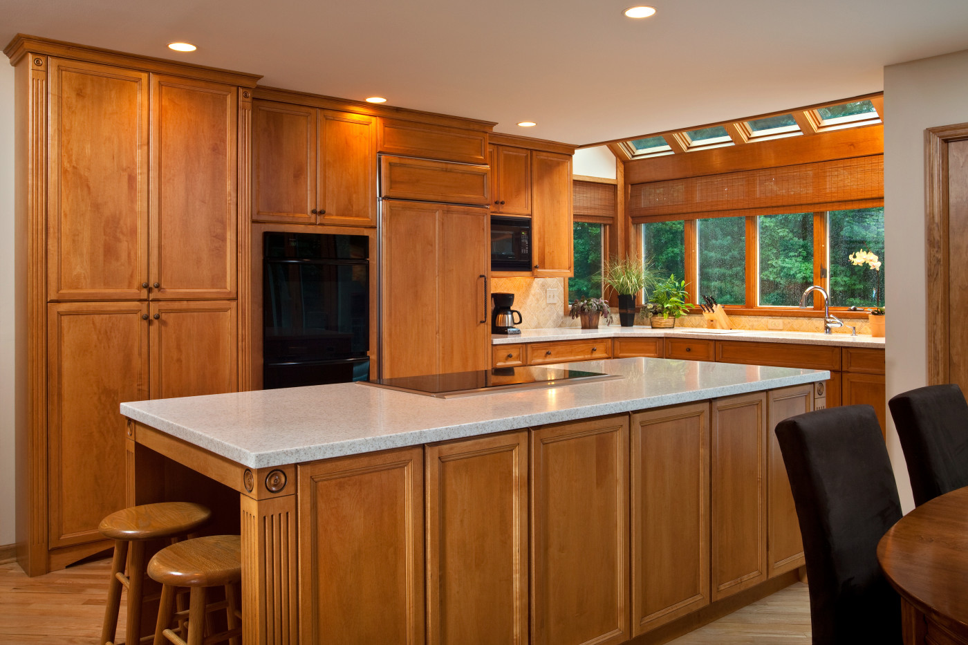 Kitchen design: induction cooktop island | Teakwood Builders Kitchen design: induction cooktop island | Teakwood Builders
